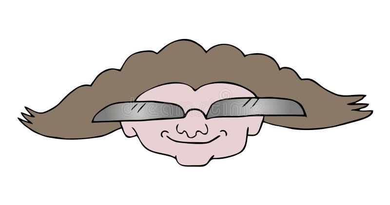 Design of Funny Horizontal Face Draw Stock Vector - Illustration of ...