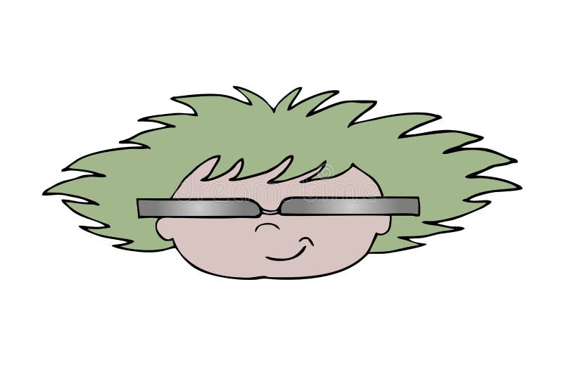 Funny horizontal face draw stock vector. Illustration of look - 148375605