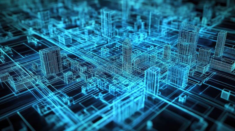 Design Futuristic Real Estate Map Cross Section View Stock Illustration ...