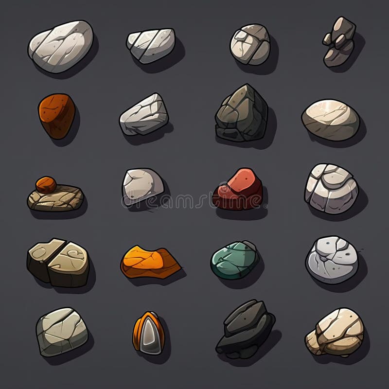 Design Games Stone Rock Ai Generated Stock Illustration - Illustration ...
