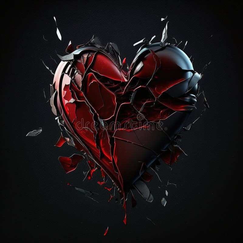 Broken Heart Realistic Stock Illustrations – 316 Broken Heart Realistic ...