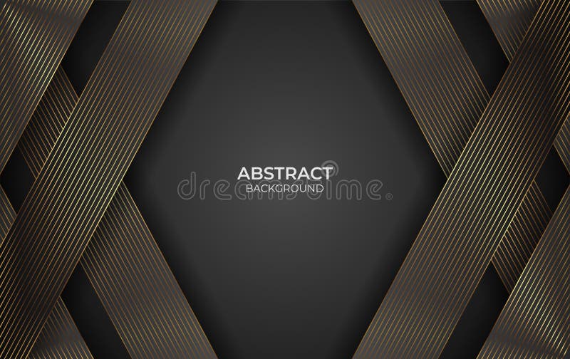 Design Gold Line Abstract Style Stock Vector - Illustration of isolated ...