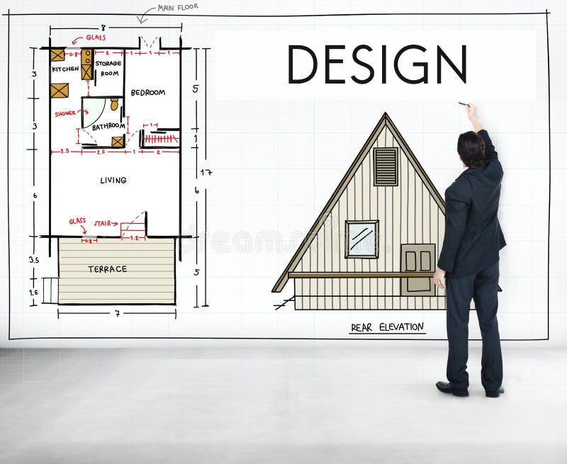 Design Graphic Creative Planning Purpose Draft Concept Stock Photo ...