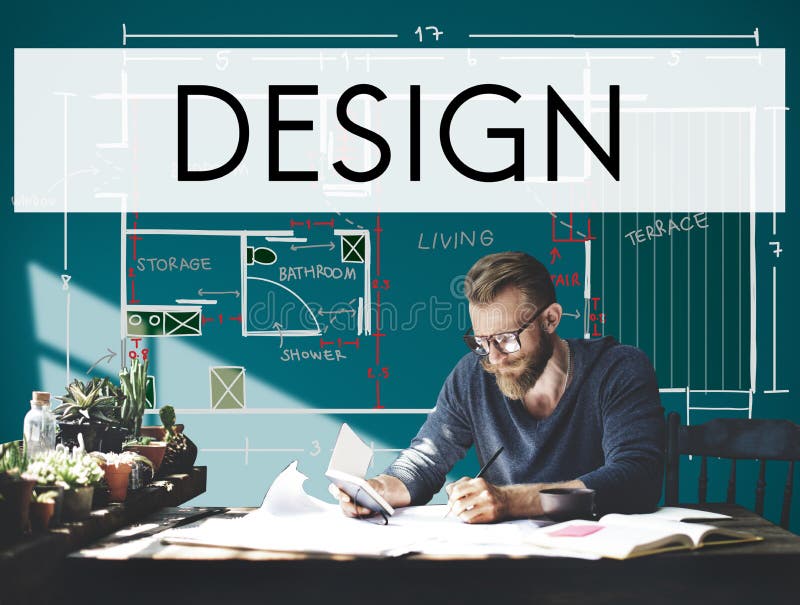 Design Graphic Creative Planning Purpose Draft Concept Stock Photo ...