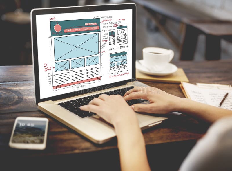 Design Graphic Framework Form Sketch Concept Stock Illustration ...