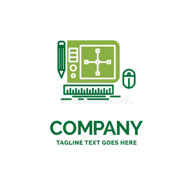 Design, Graphic, Tool, Software, Web Designing Flat Business Log Stock ...