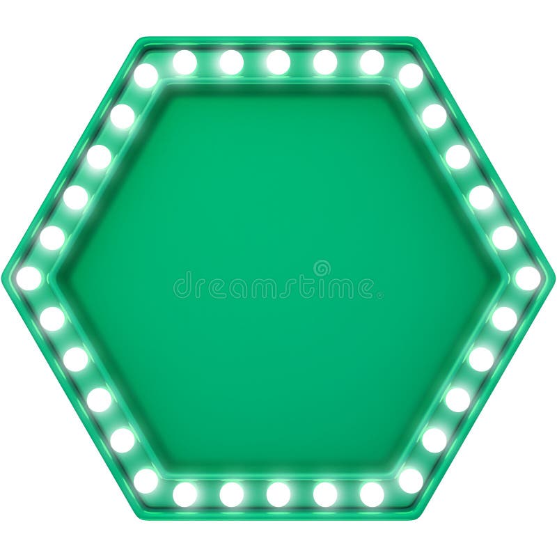 Green Label 3D Render with White Background Stock Illustration ...