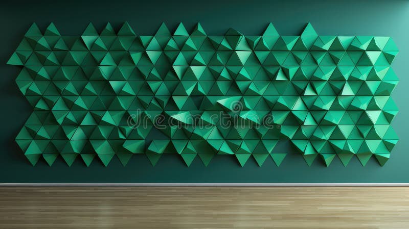 Design Green Triangle Pattern Stock Illustration - Illustration of ...