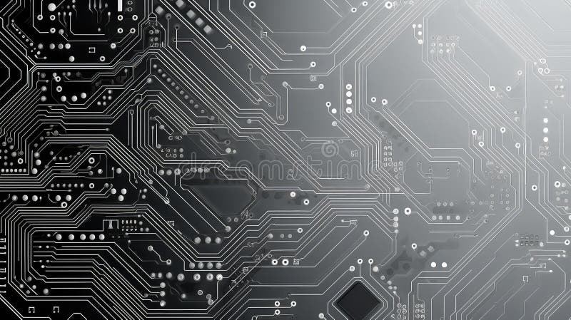 Design Grey Technology Background Stock Illustration - Illustration of ...