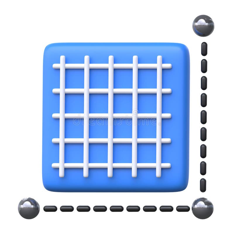 Design Grid 3D Icon stock illustration. Illustration of experience ...
