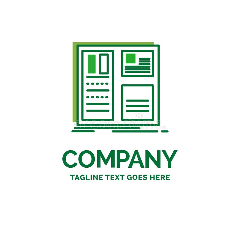 Design, Grid, Interface, Layout, Ui Flat Business Logo Template Stock ...