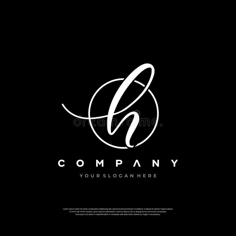 Design H Vector Logo Icon Template Elements Company Name Stock Vector ...