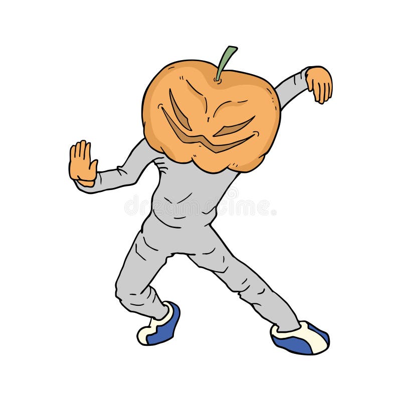 Halloween creature dancing stock vector. Illustration of cartoon ...