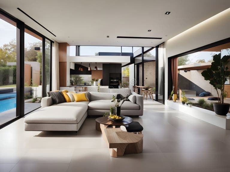 Design Harmony: Modern Elegance in Every Corner Stock Illustration ...