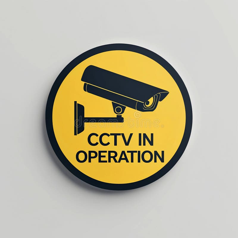 Design a High-resolution Signboard Warning about CCTV Surveillance ...