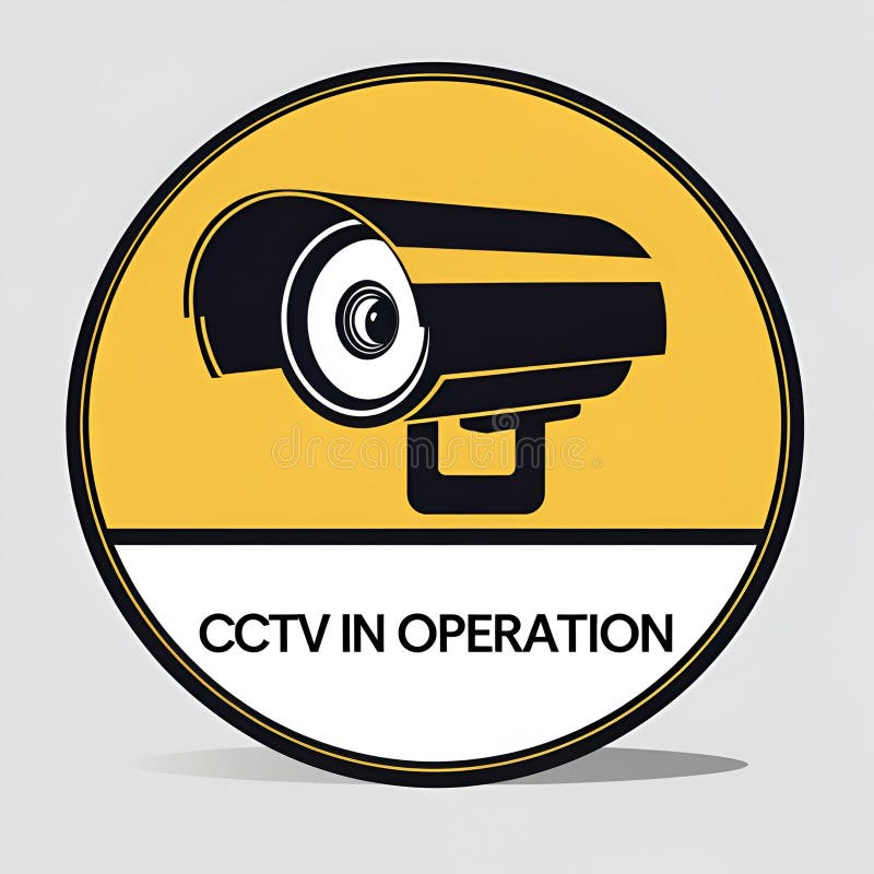 Design a High-resolution Signboard Warning about CCTV Surveillance ...
