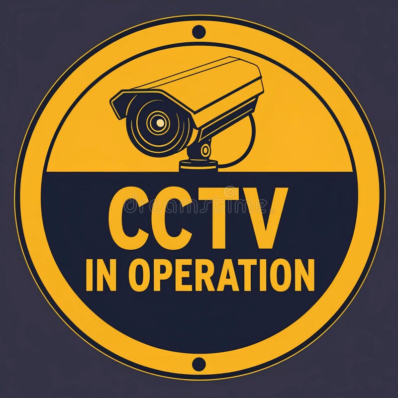 Design a High-resolution Signboard Warning about CCTV Surveillance ...