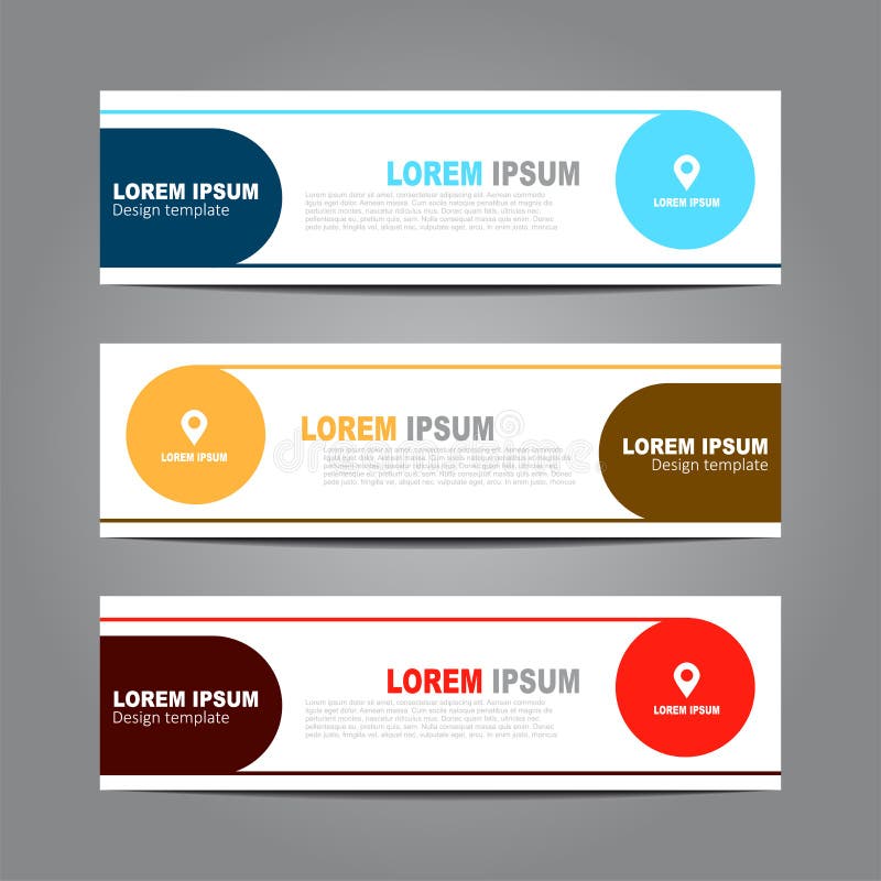 Design Horizontal Template Flyer Banner. Vector Illustration. Stock ...