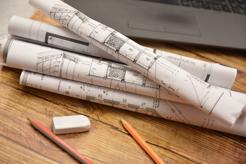 Design a House Project Building Palace Architect Engineer Stock Photo ...