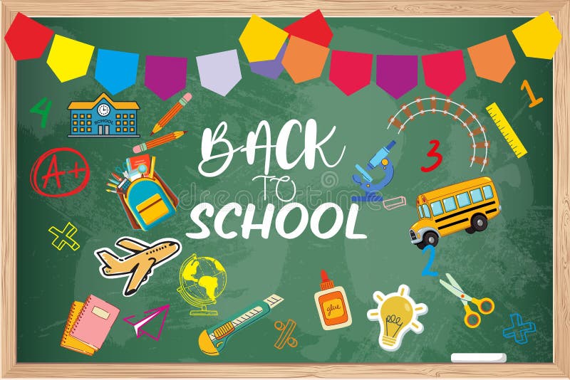 Design Icon Illustration Back To School Theme Stock Illustration ...