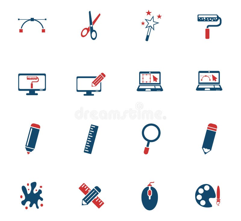 Design icon set stock vector. Illustration of blot, square - 121795367