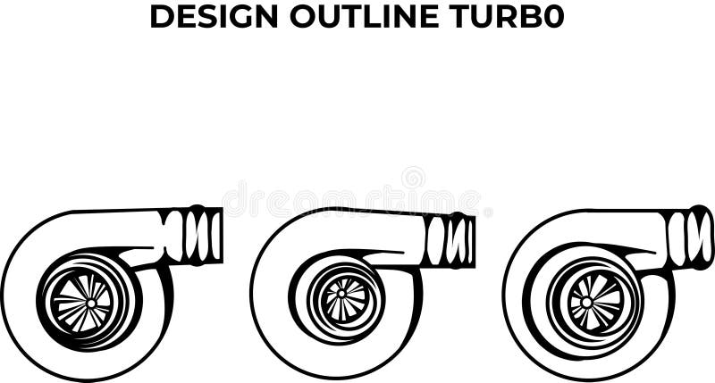 DESIGN ICON TURBO stock vector. Illustration of turbine - 314492976