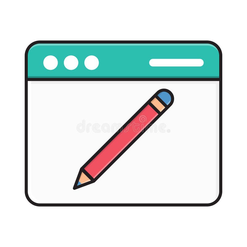 Design Vector Flat Color Icon Stock Illustration - Illustration of ...