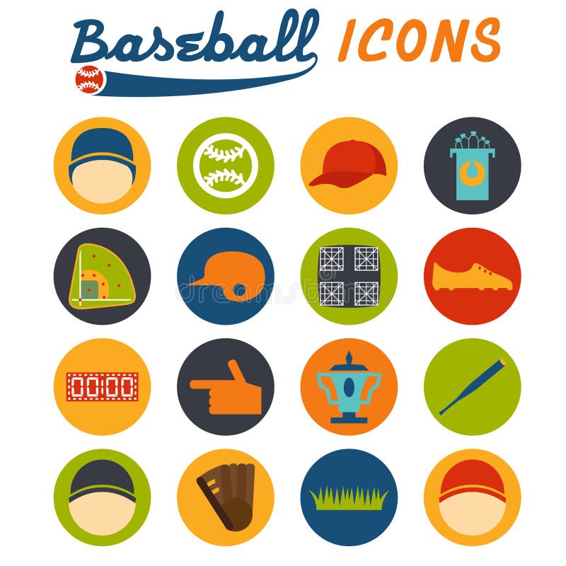 Design icons of baseball stock vector. Illustration of belt - 62896246