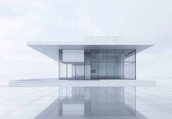 This Design Illustrates a Minimalist Architectural Vision with a ...