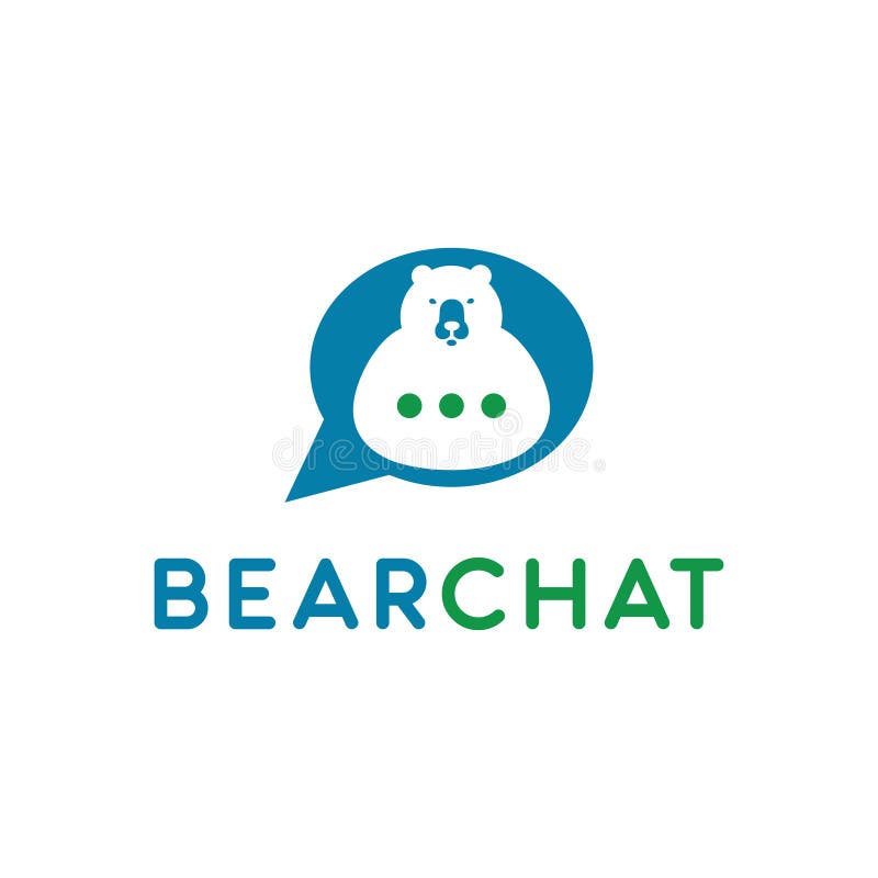 The bear chat stock vector. Illustration of number, communication ...