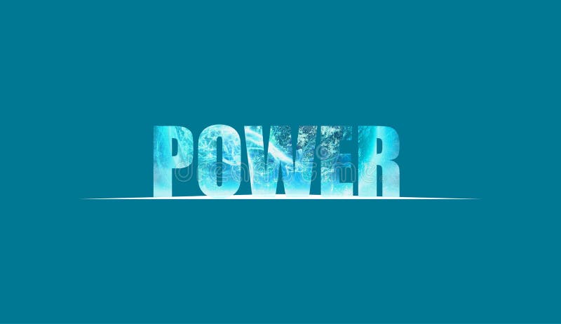 Blue Power for Dekstop Computer Background Stock Vector - Illustration ...