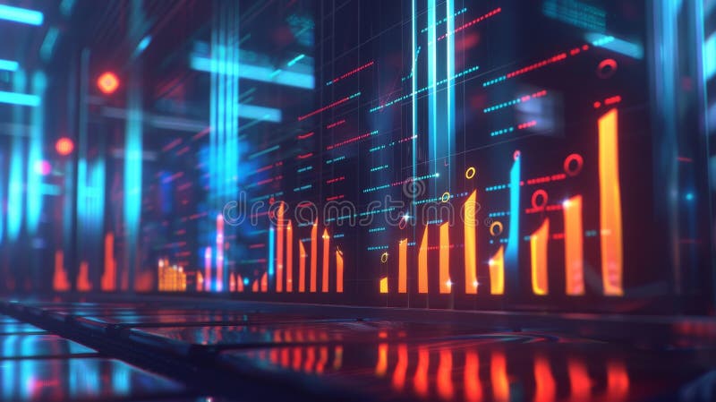 Design an Illustrators Rendering of a Market Share Chart Stylishly Set ...