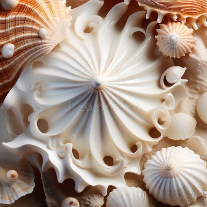 Design an Image Capturing the Subtle Details of a Delicate Seashell ...