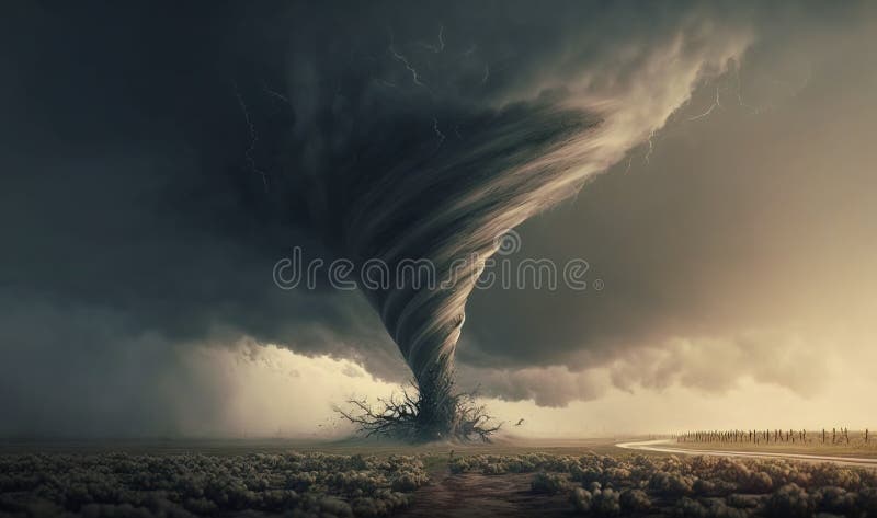 Design an Image of a Tornado. Generative AI Stock Illustration ...