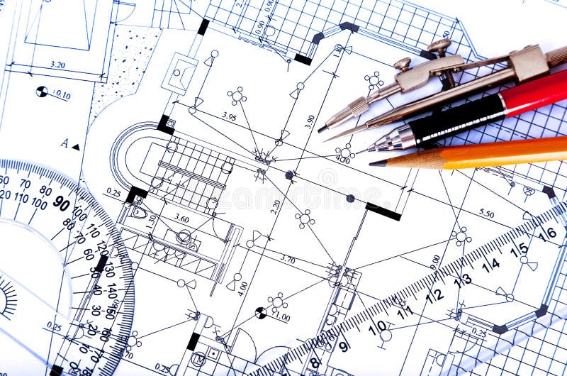 Draft background stock image. Image of paper, plan, construction - 7666019