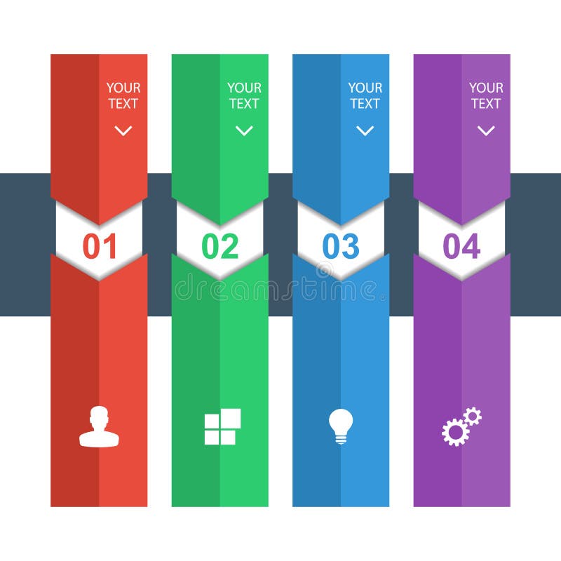 Infographic. Design Number Banners Template Graphic or Website Layout ...