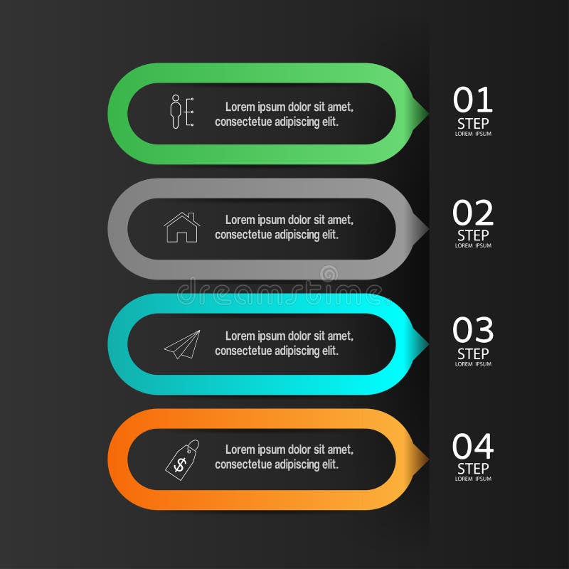 Design Infographics Number Banners Template. Graphic or Website Stock ...