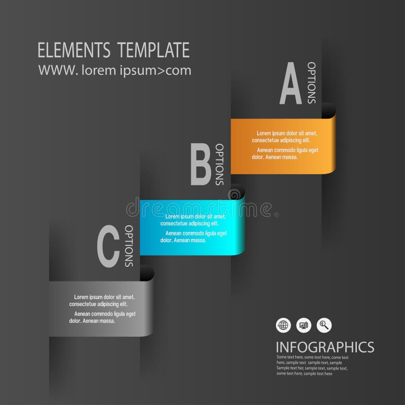 Design Infographics Number Banners Template. Graphic or Website Stock ...