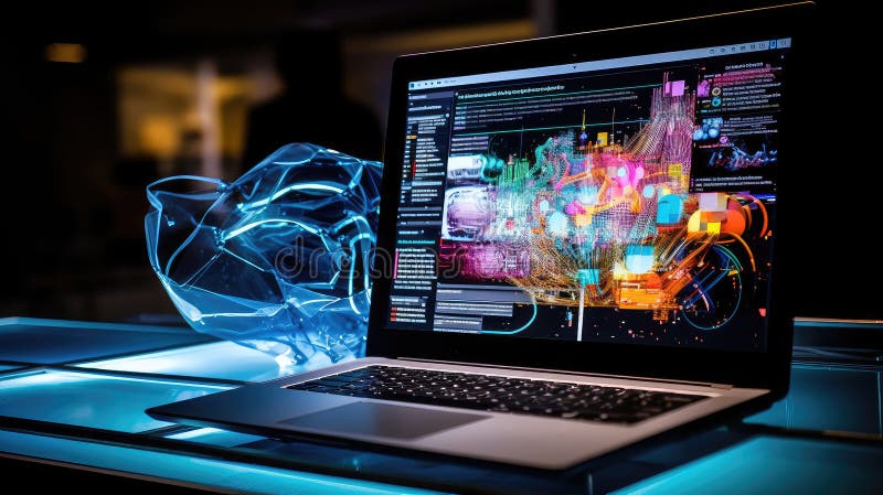 Design Information Technology Screen Stock Illustration - Illustration ...