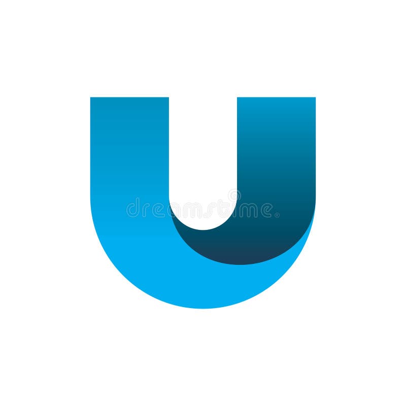 Design Inicial Do Logotipo Da Letra U Ilustração do Vetor - Ilustração ...