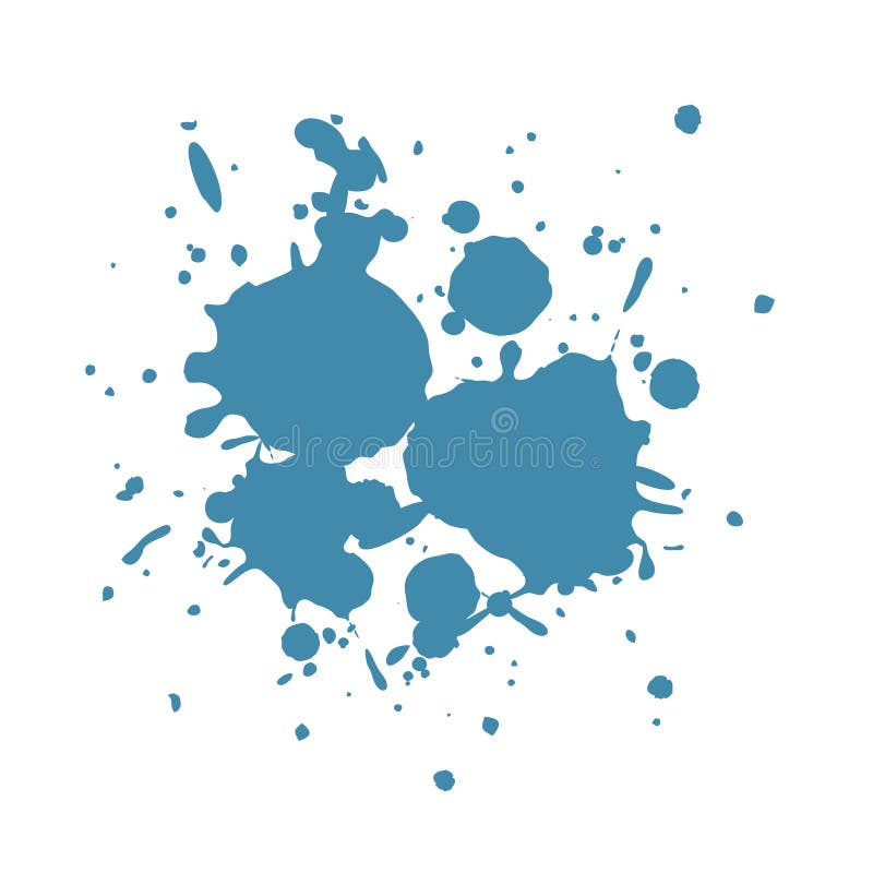 Design of ink stain stock illustration. Illustration of blue - 162331816