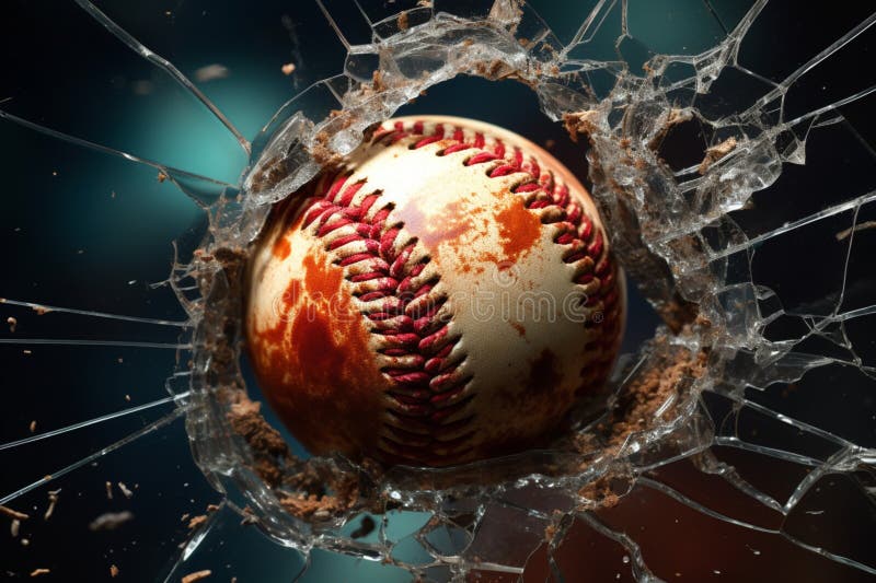 Design Inspiration Baseball Breaks through a Broken Window, Compelling ...