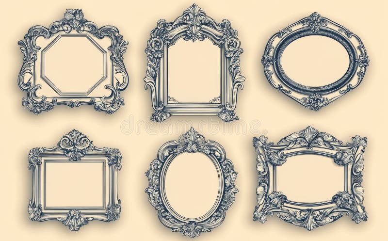 Design Inspiration and Creative Projects with Decorative Blue Frames ...