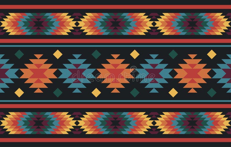 Design Inspired by Native American Embroidery, Featuring Angular Forms ...