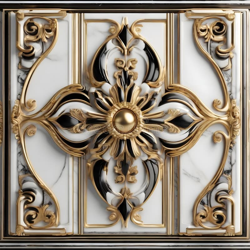 Design Interior Wall Render Classic Panel Frame Luxury Ceiling Plaster ...