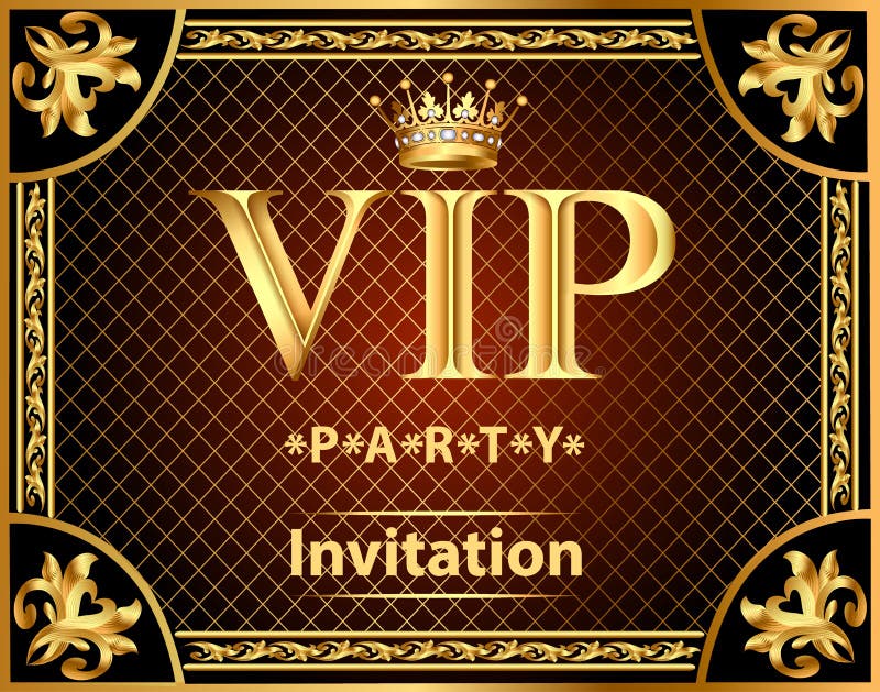 Design Invitations To Vip Party Gold Stock Illustrations – 35 Design ...