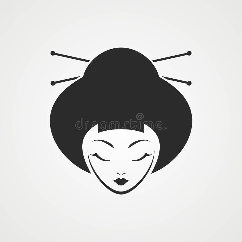 Design of Japanese Face Illustration Stock Vector - Illustration of ...