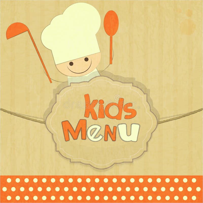 Kids Meal Menu Vector Template ,Restaurant Menu Design Stock Vector ...