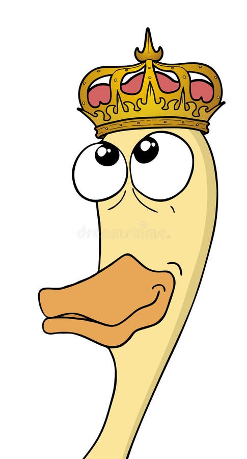 Design of King Duck Illustration Stock Vector - Illustration of duck ...