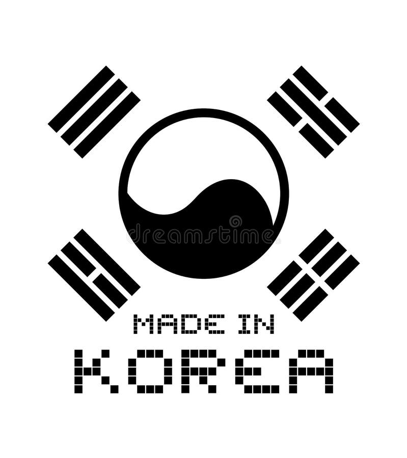 Design of Korea symbol stock vector. Illustration of stamp - 115930909